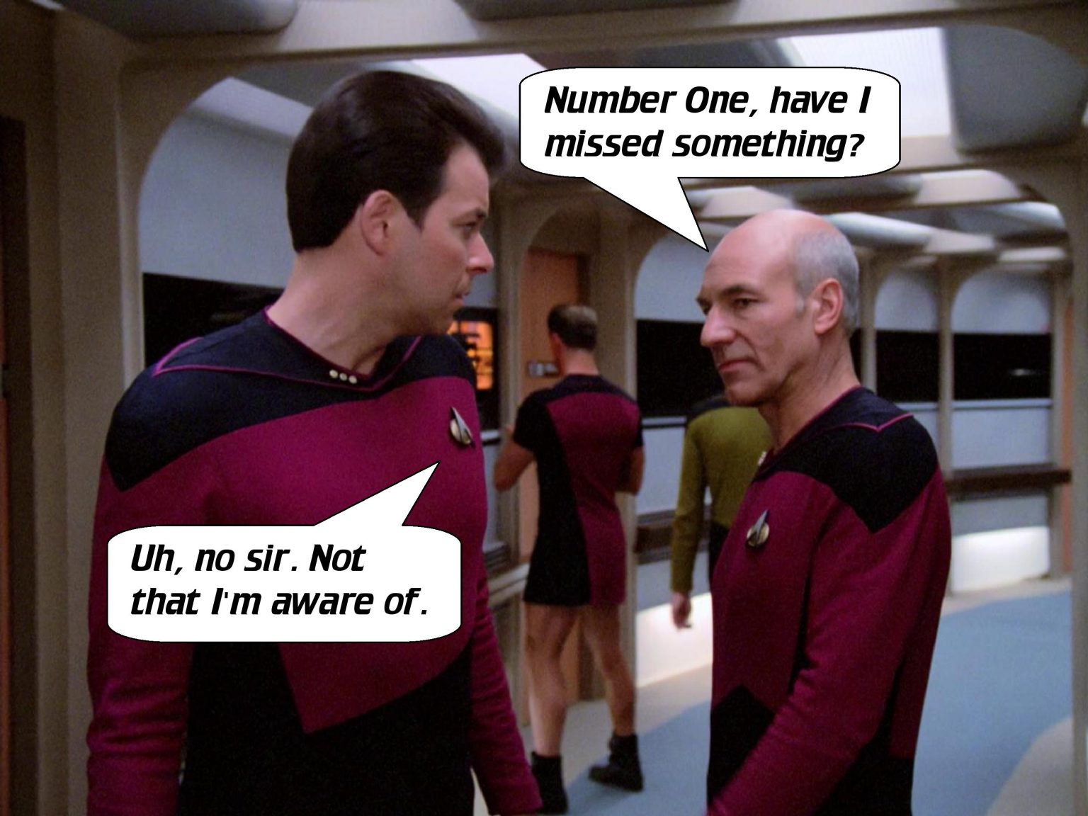 Why did the TNG skants disappear? A theory ... - Star Trek Costume Guide