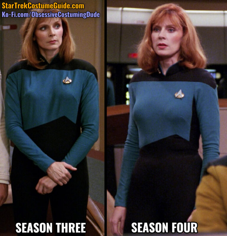 TNG Jumpsuit Analysis – Season 3 Onward – Fabric and Fit - Star Trek Costume Guide