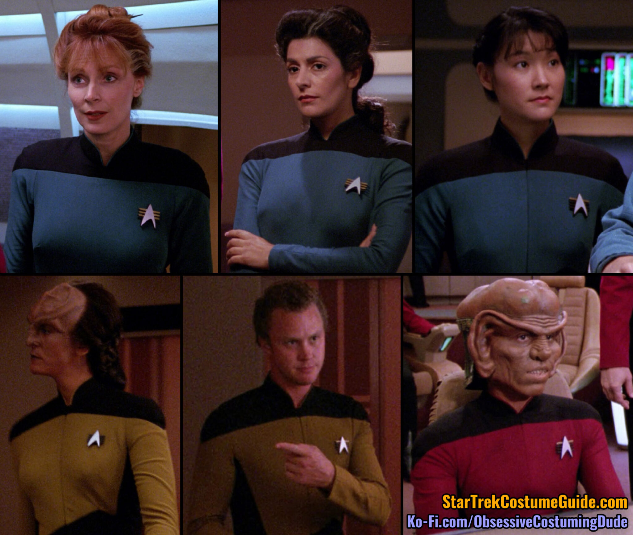TNG Jumpsuit Analysis – Uniform Variations - Star Trek Costume Guide