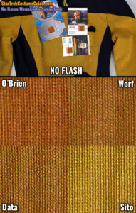 Screen-used Ensign Sito TNG Jumpsuit Examination - Star Trek Costume Guide