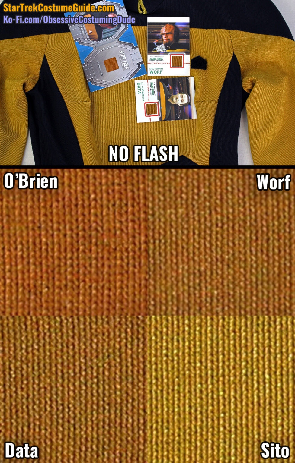 Screen-used Ensign Sito TNG Jumpsuit Examination - Star Trek Costume Guide