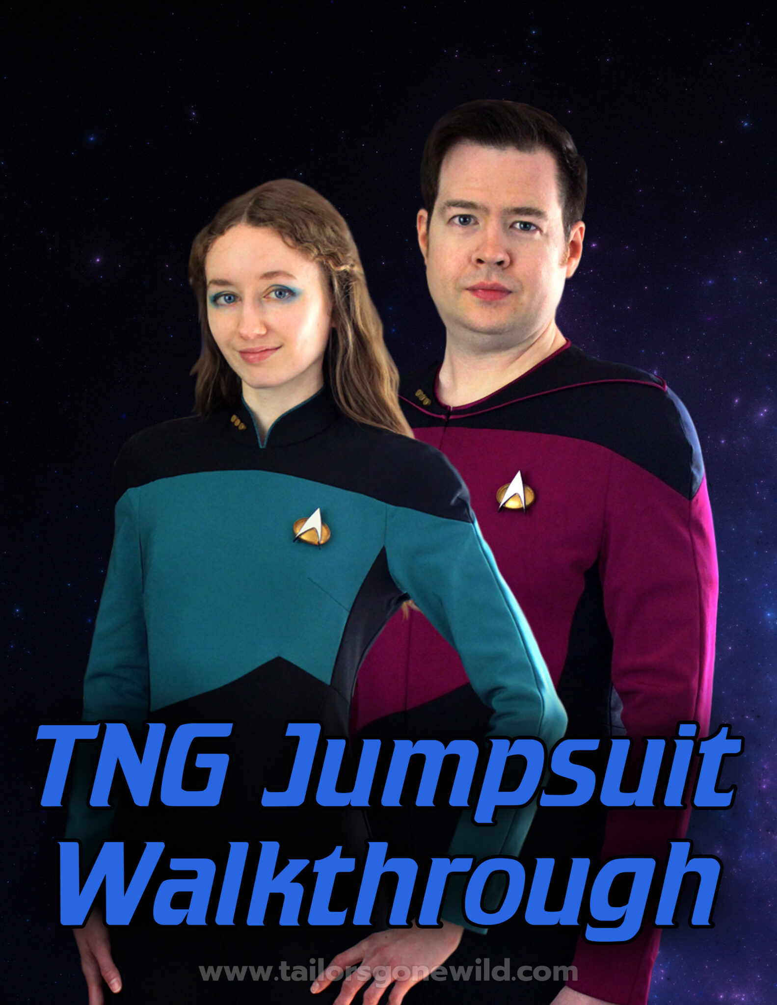 Sewing Tutorial Video - How to Make a Back-Zipping TNG Jumpsuit Collar ...