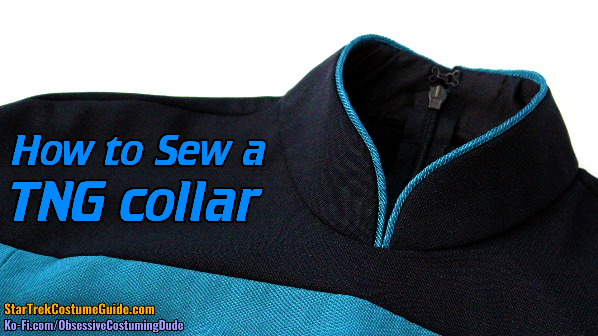 Sewing Tutorial Video - How to Make a Back-Zipping TNG Jumpsuit Collar ...